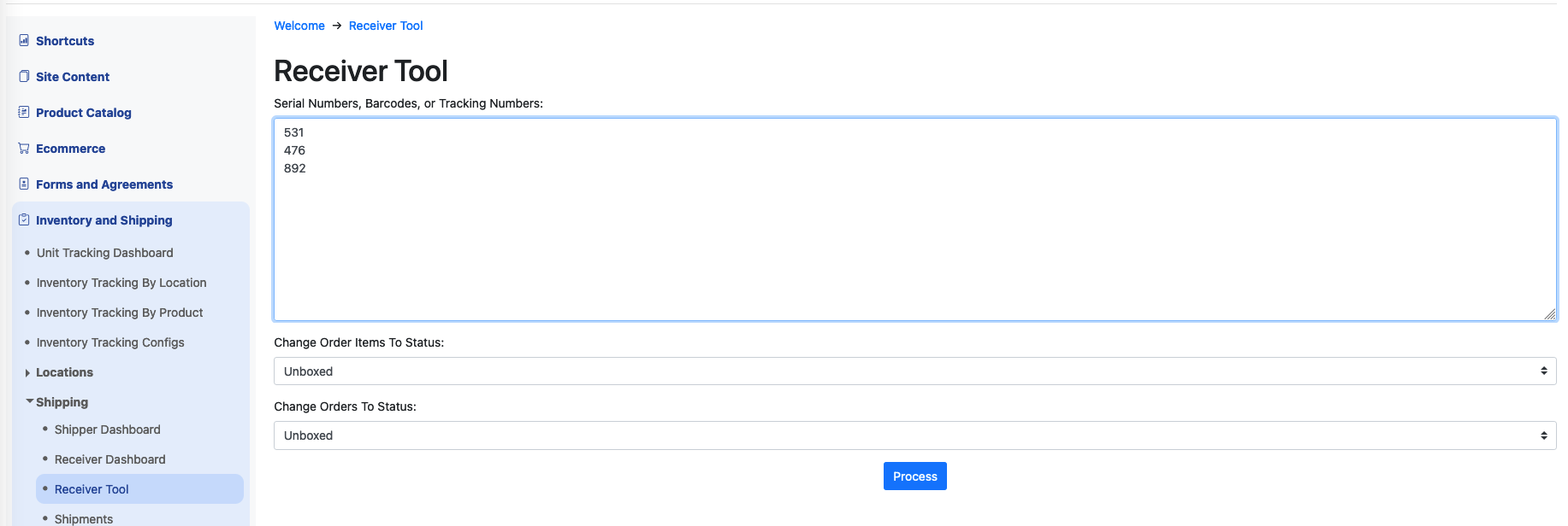 Receiver Tool - SoftSlate Cloud Platform