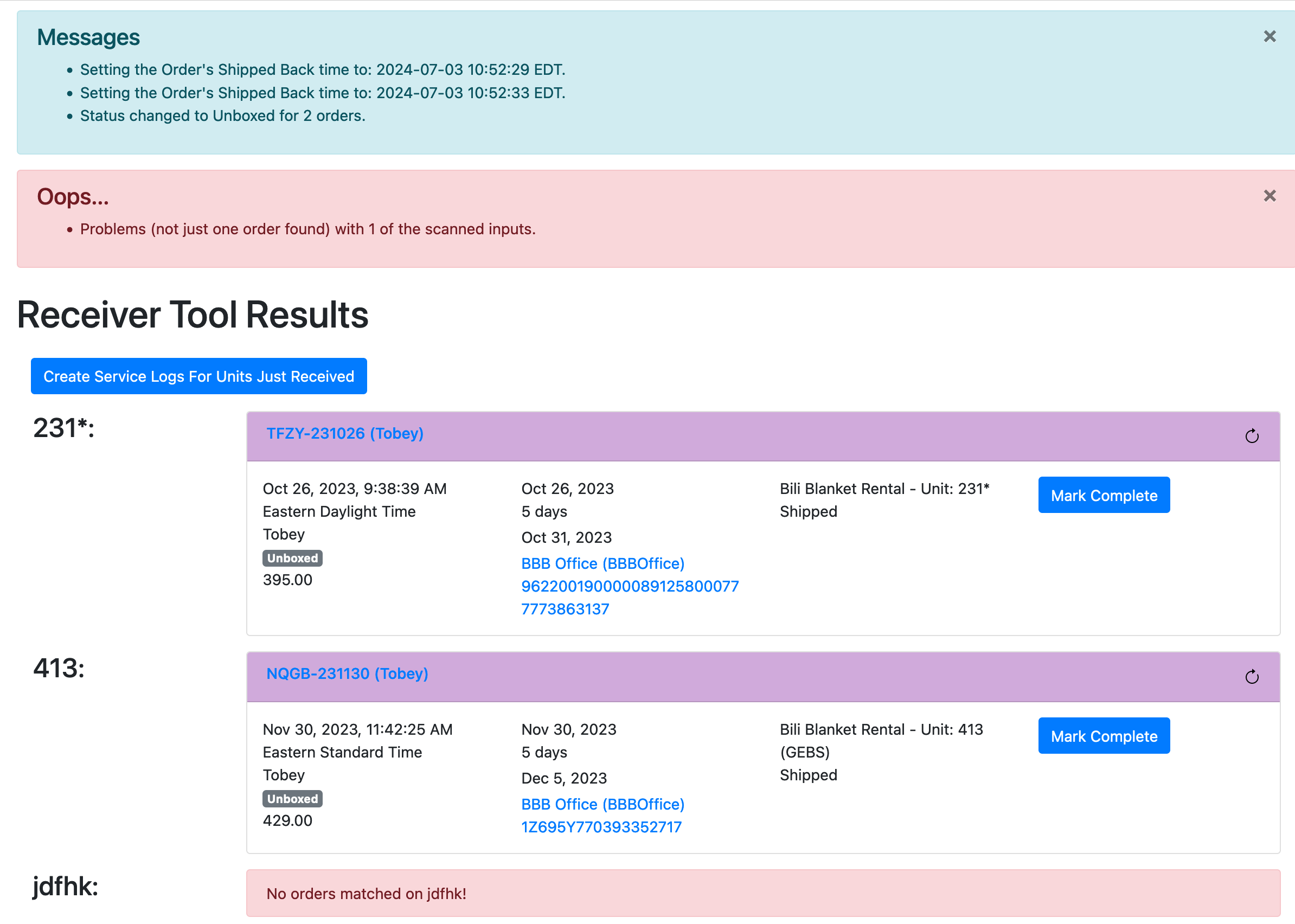Receiver Tool - SoftSlate Cloud Platform